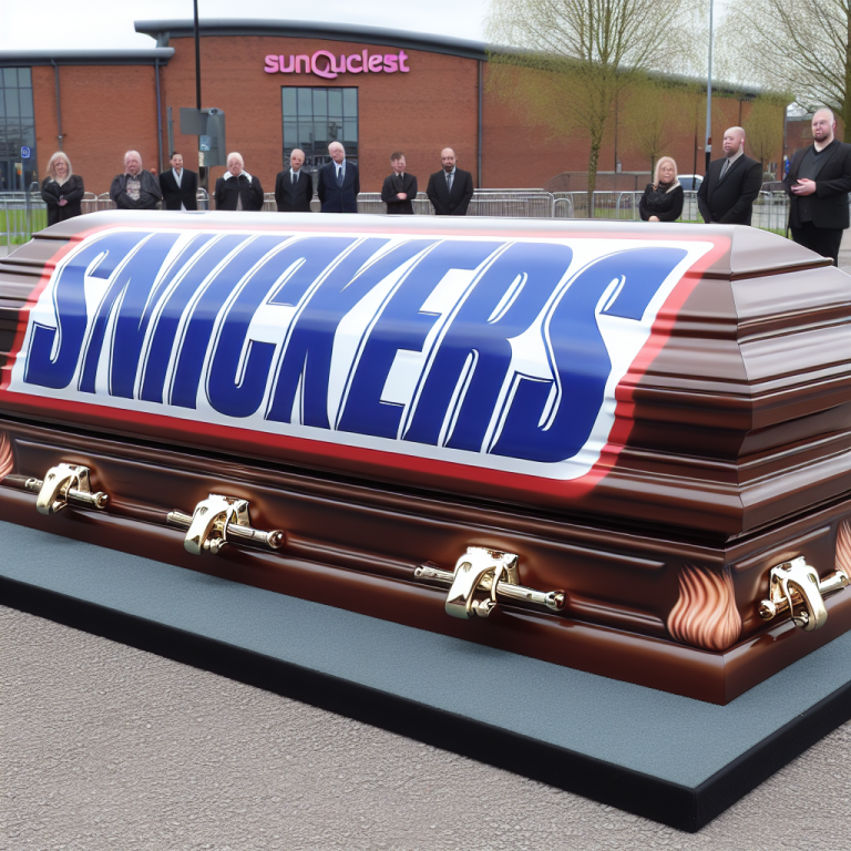 British Man’s Final Wish: A Snickers-Themed Coffin Burial – SnapLive News