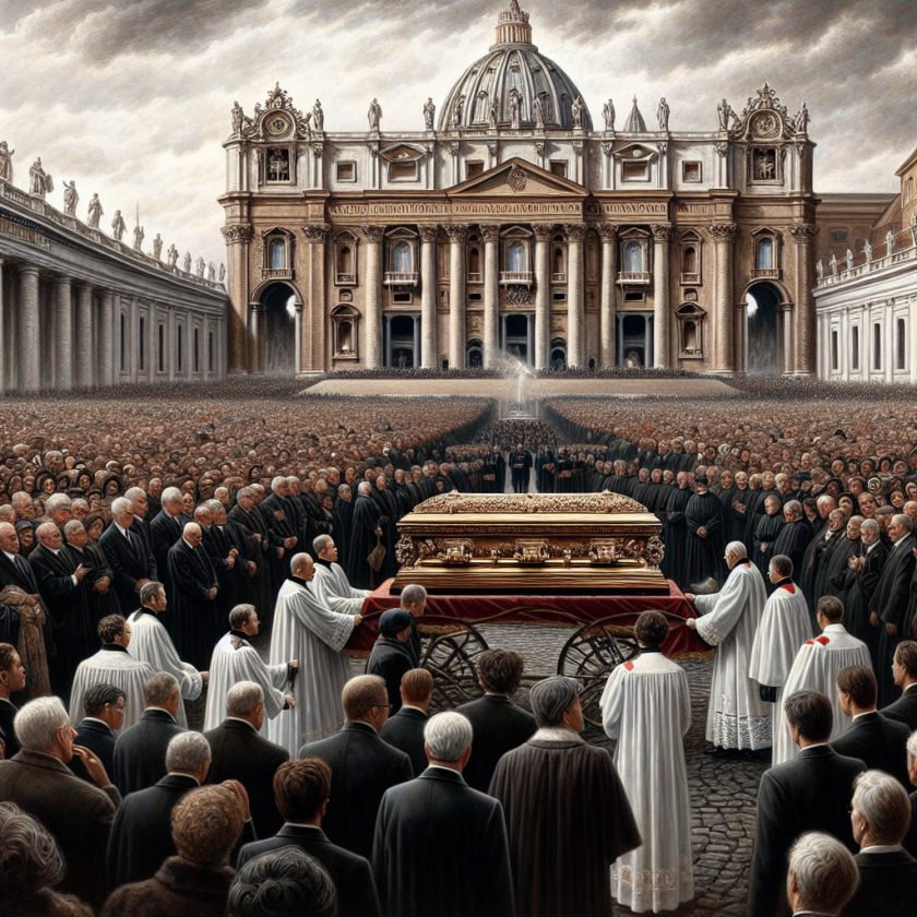 Public Mourning Commences with Pope’s Coffin Arrival at St. Peter’s ...