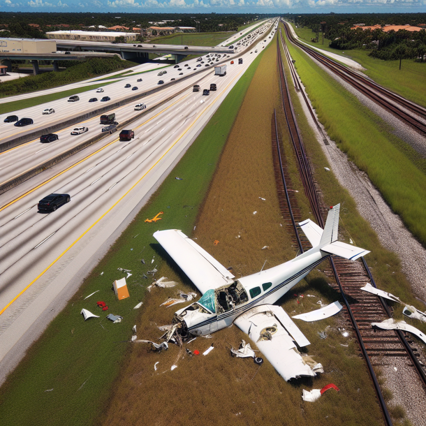 Video: Small Plane Crash Near Florida Highway and Rail Tracks ...